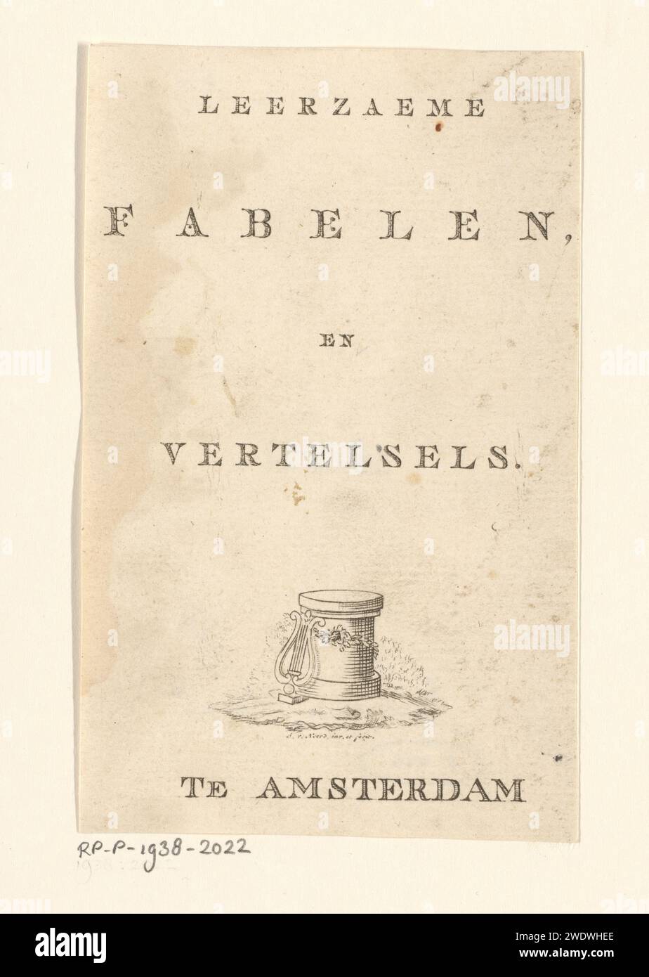 Zuil with a Lier, Jan van Noort (1756-1837), 1766 - 1837 print A column ...