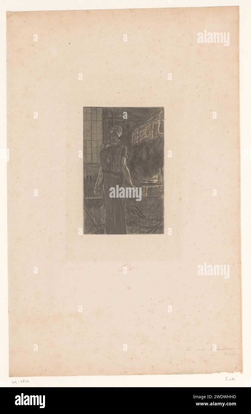 Hangene in De Smidse, Félicien Rops, 1880 print. photomechanical print ...