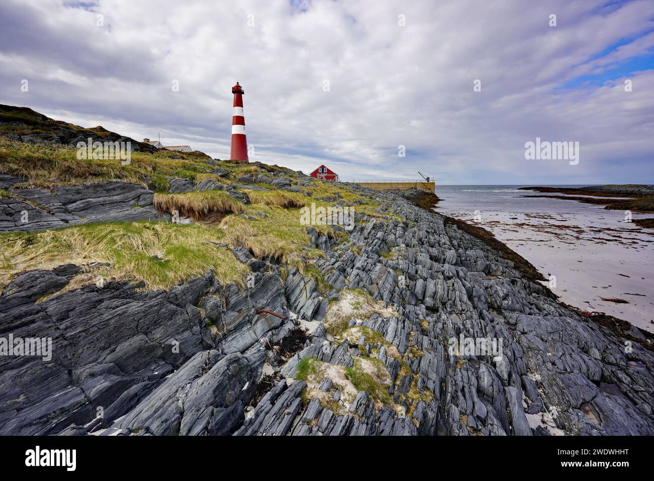 Norway, Nordkinn Peninsula, Slettnes Fyr Lighthouse, northernmost ...