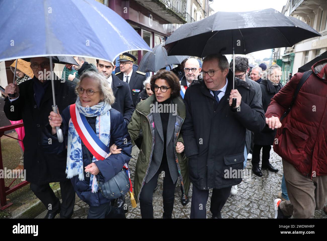 Nontron, France. 22nd Jan, 2024. © PHOTOPQR/SUD OUEST/Stéphane Klein ...