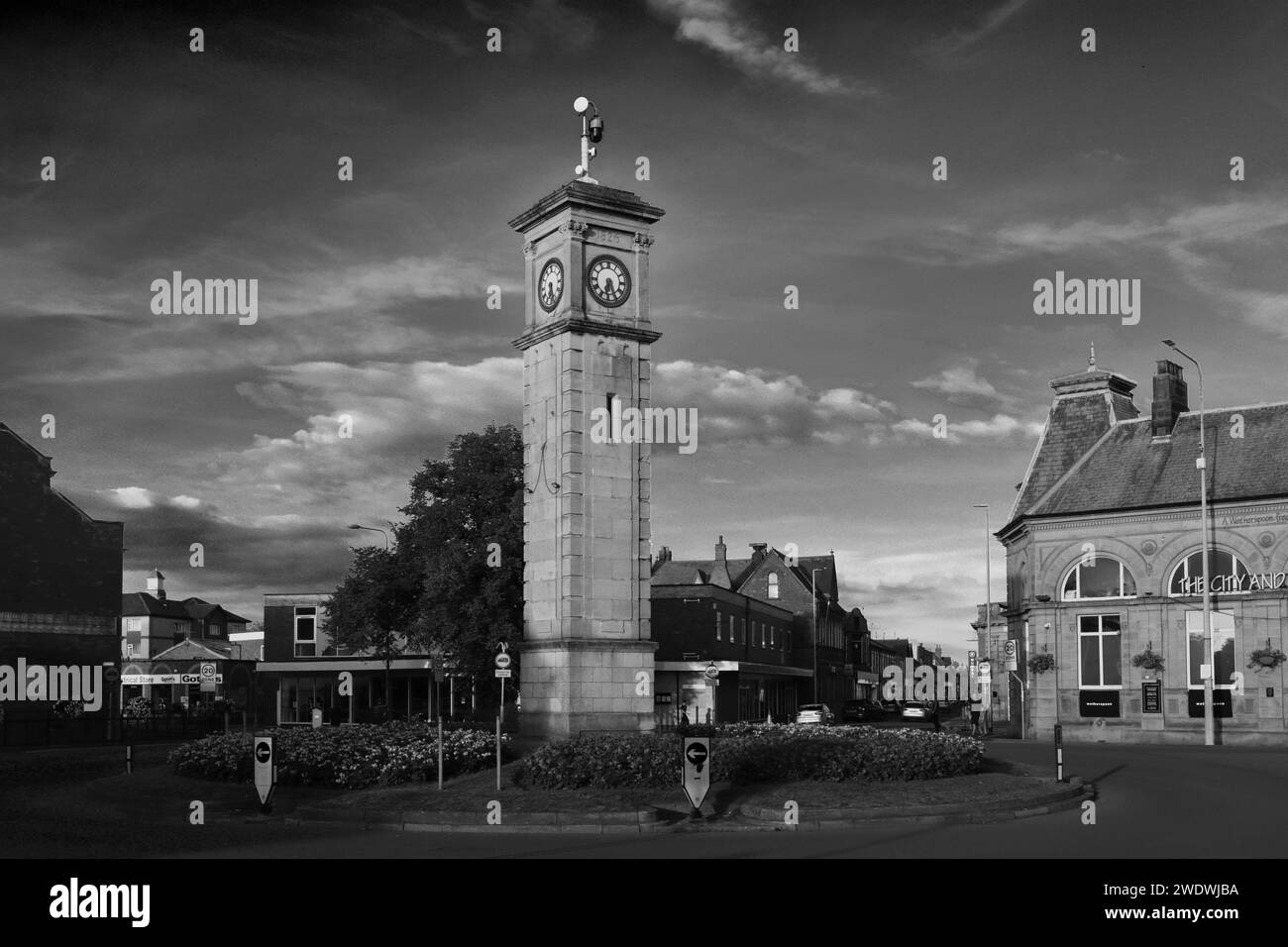 The Clock Tower, Goole town, East Riding of Yorkshire, England Stock ...