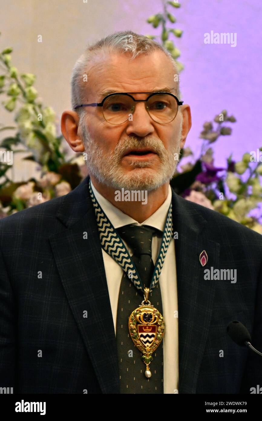 London, UK. 22nd Jan, 2024. Speaker Andrew Boff at The annual City Hall ...