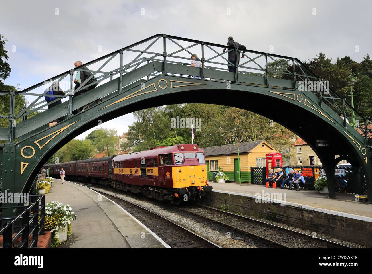 31466 EWS Diesel at Pickering Station, North York Moors National Park ...