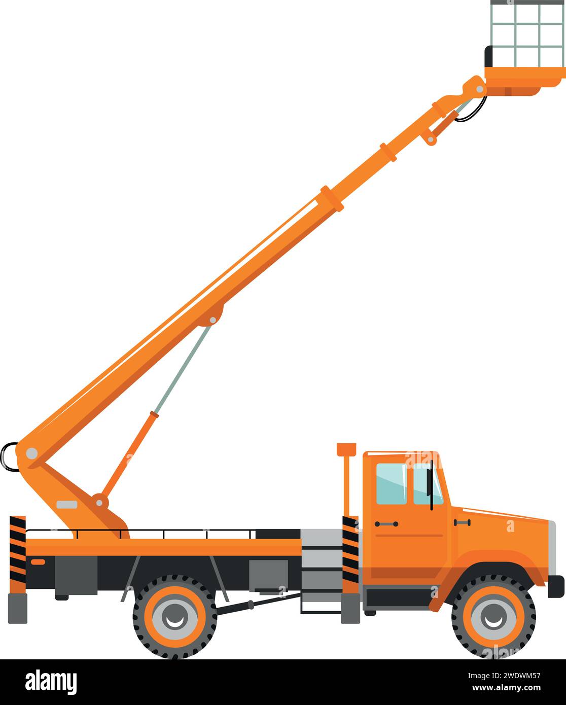 Aerial lift truck Stock Vector Images - Alamy