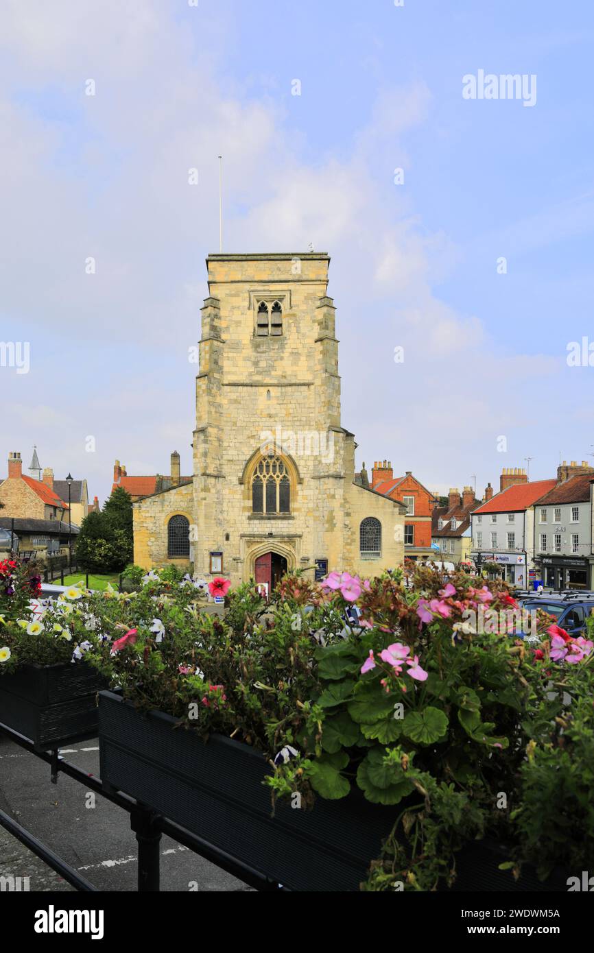 St Michaels church, Malton town, North Yorkshire, England Stock Photo ...