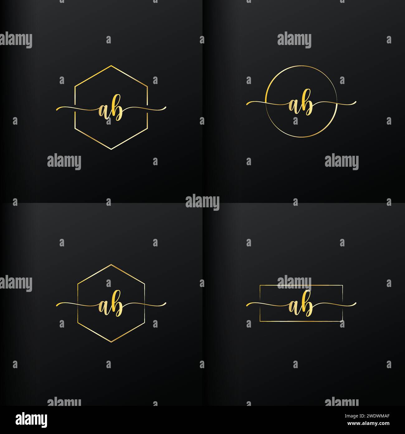 Creative professional A B logo templateluxury logo Stock Vector Image ...