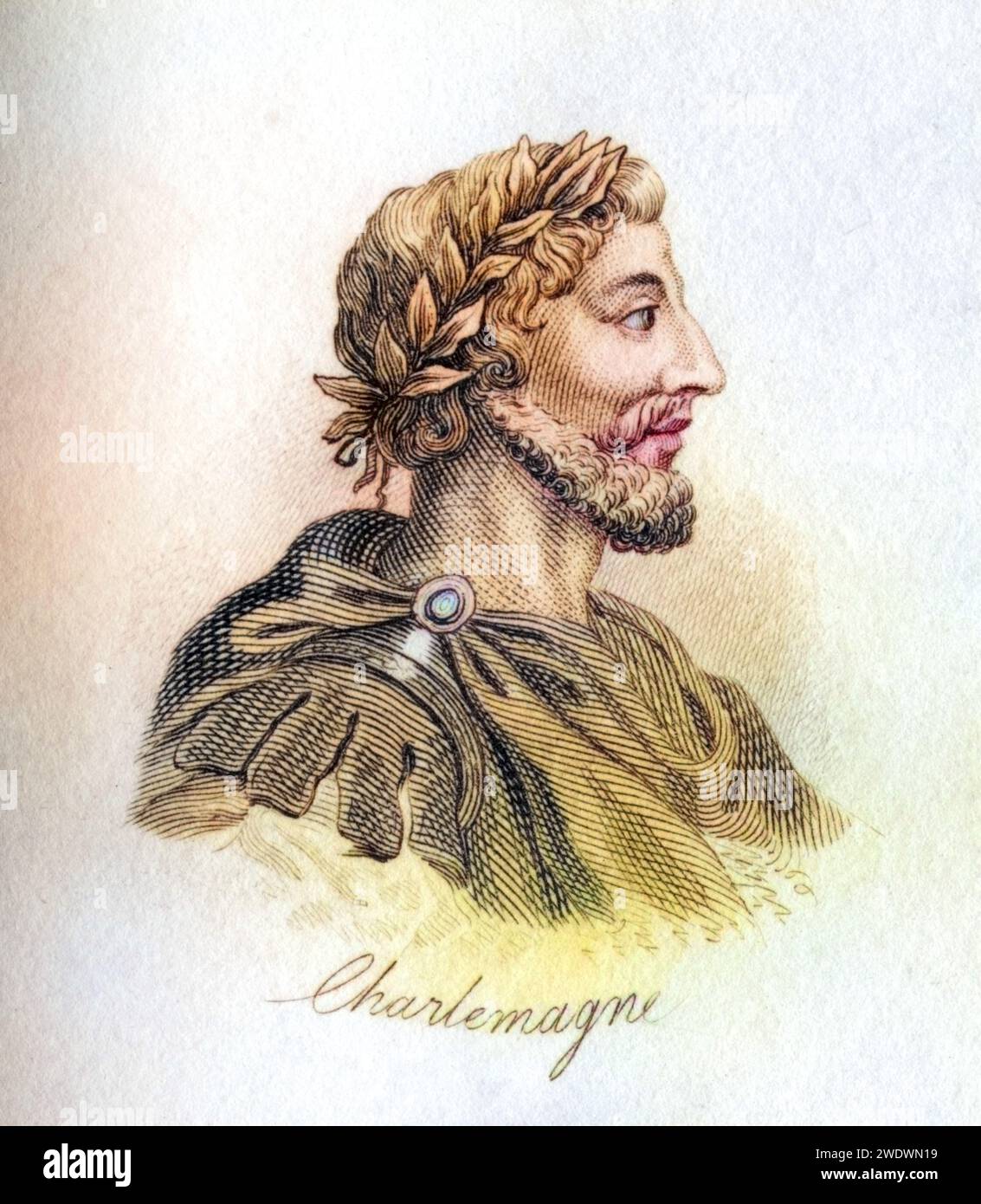 Karl der Große, 742-814. König der Franken und Kaiser des Heiligen ...