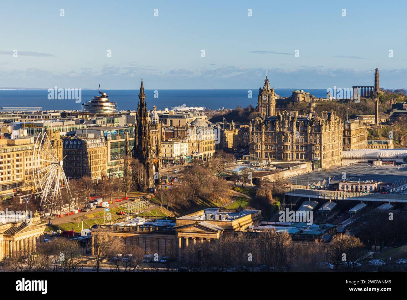 Edinburgh city scenic view, UK Stock Photo - Alamy