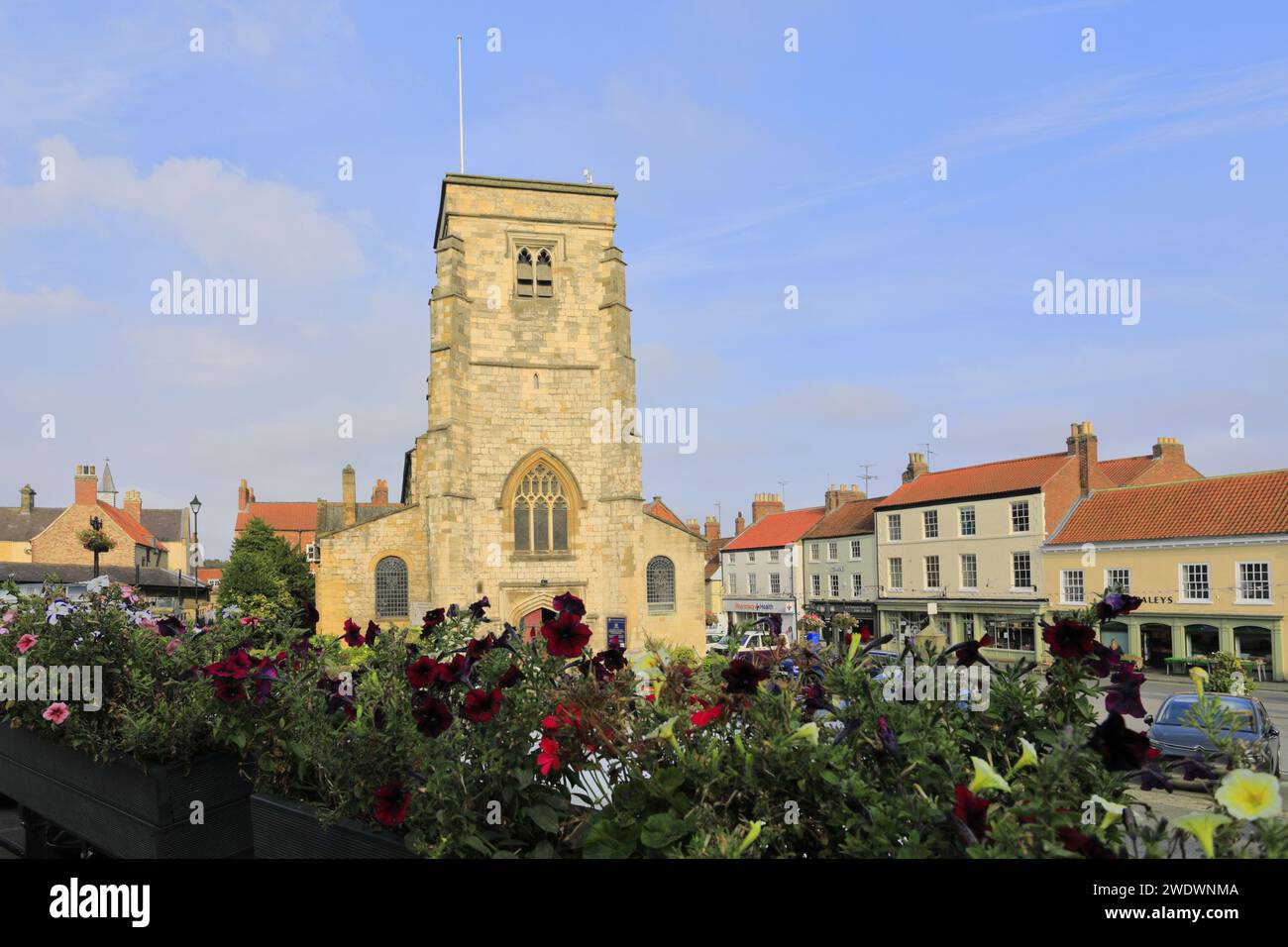 St Michaels church, Malton town, North Yorkshire, England Stock Photo ...