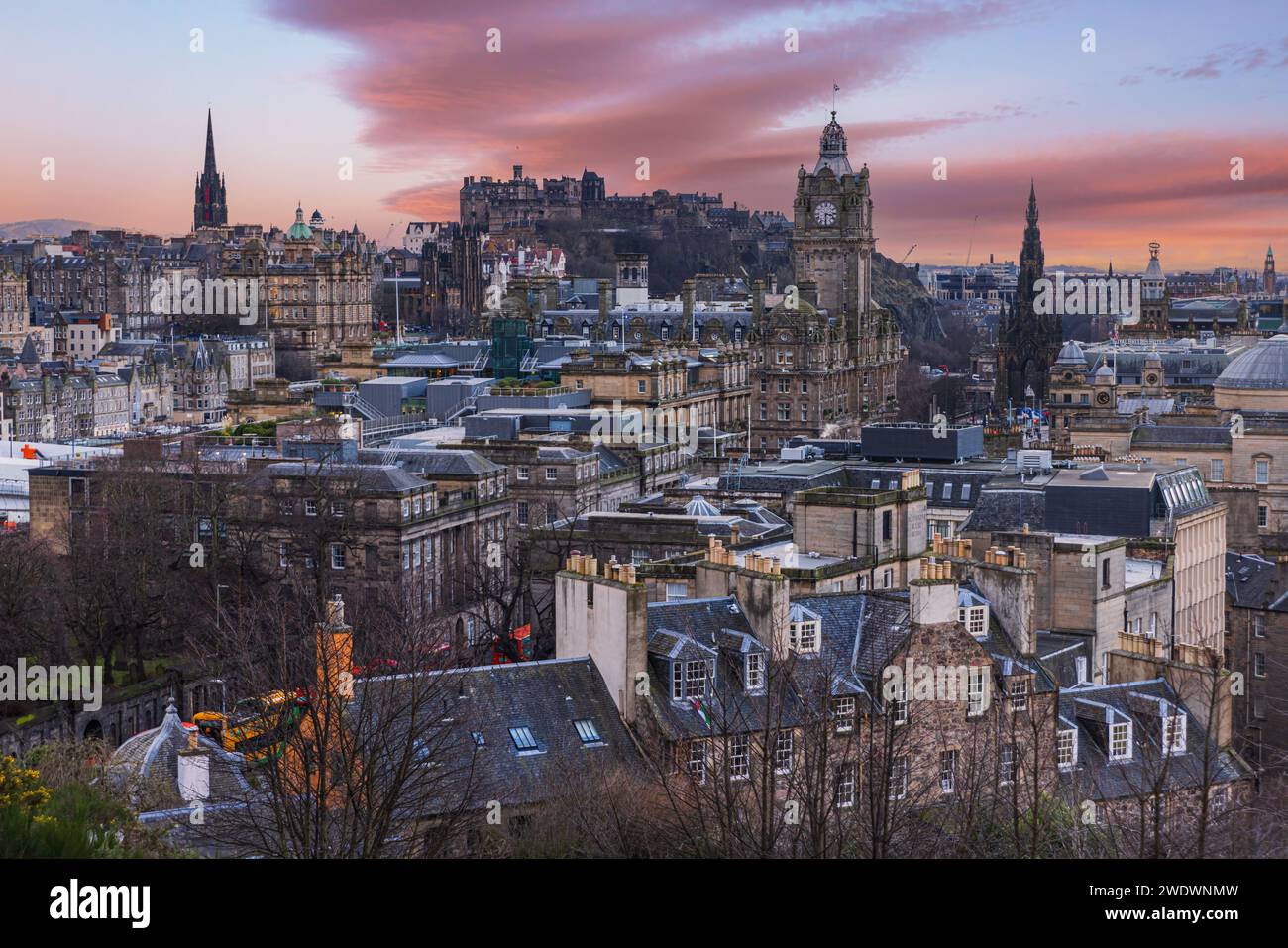 Edinburgh city scenic view, UK Stock Photo - Alamy