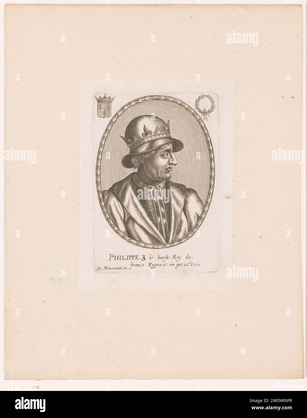 Portrait of Philip III of France, Anonymous, Balthazar Moncornet, 1610 ...