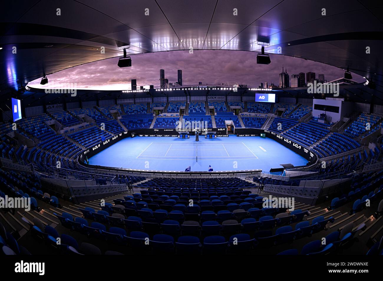 Melbourne, Australie. 21st Jan, 2024. General view ambiance or ambience ...