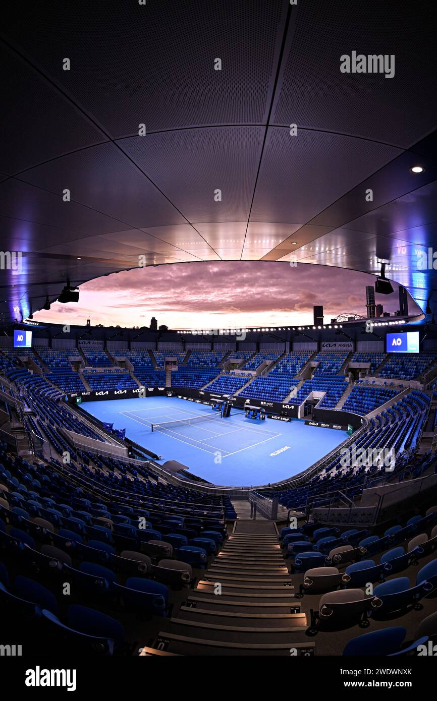 Melbourne, Australie. 21st Jan, 2024. General view ambiance or ambience ...