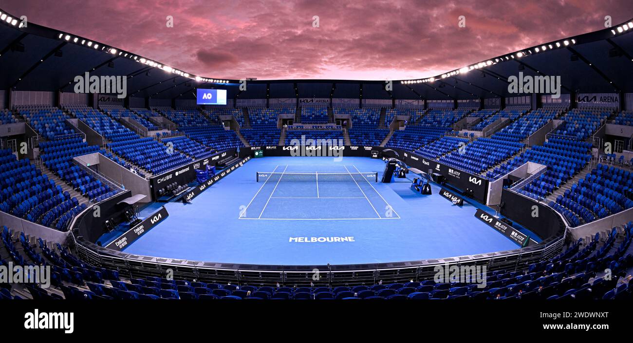 Melbourne, Australie. 21st Jan, 2024. General view ambiance or ambience ...