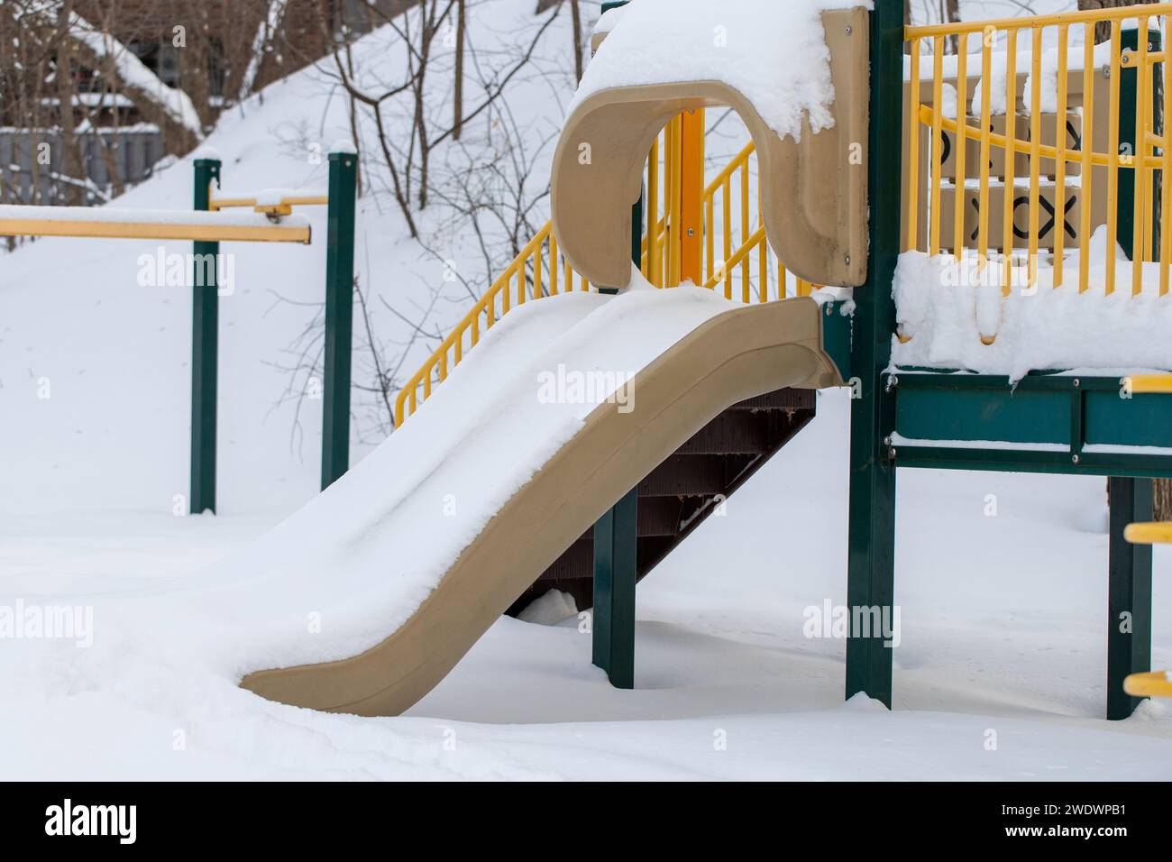 Building backyard play structure slide hi-res stock photography and ...