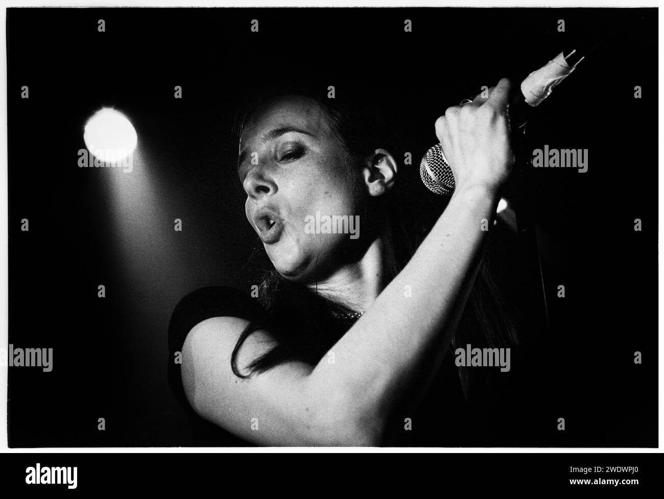 Singer Marijne van der Vlugt of the band Salad playing at Cardiff ...