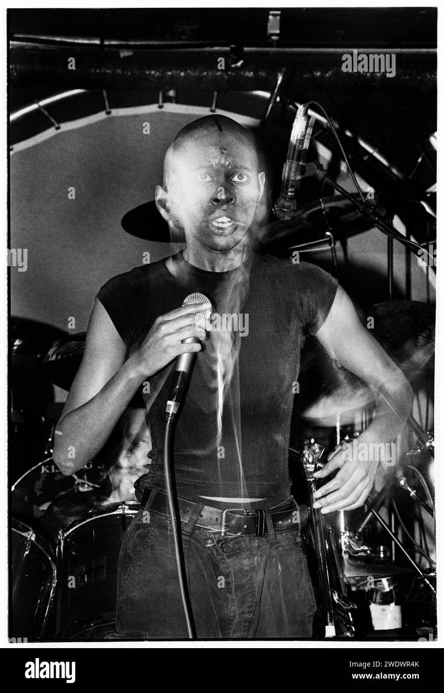 A very young Skin of the band Skunk Anansie at Bristol Bierkeller in ...