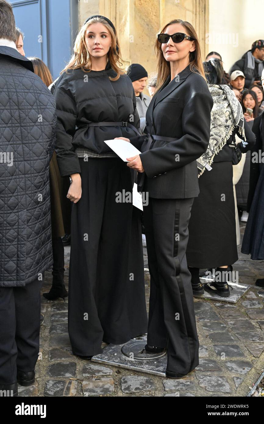 Paris, France. 22nd Jan, 2024. Clotilde Courau, Princess Vittoria of ...