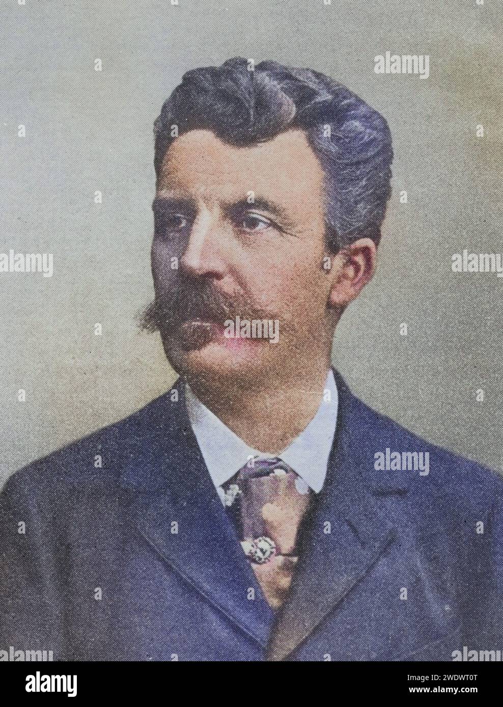 Guy De Maupassant, 1850-1893 - in full Henry-Rene-Albert-Guy de ...