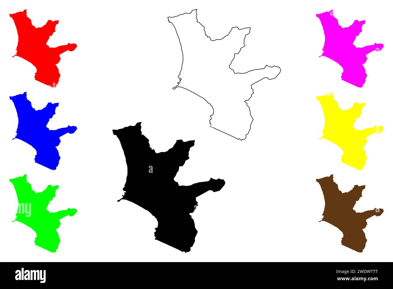 Lima Capital city (Republic of Peru) map vector illustration, scribble ...