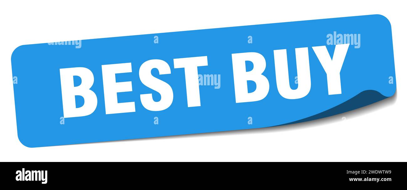best buy sticker. best buy rectangular label isolated on white ...