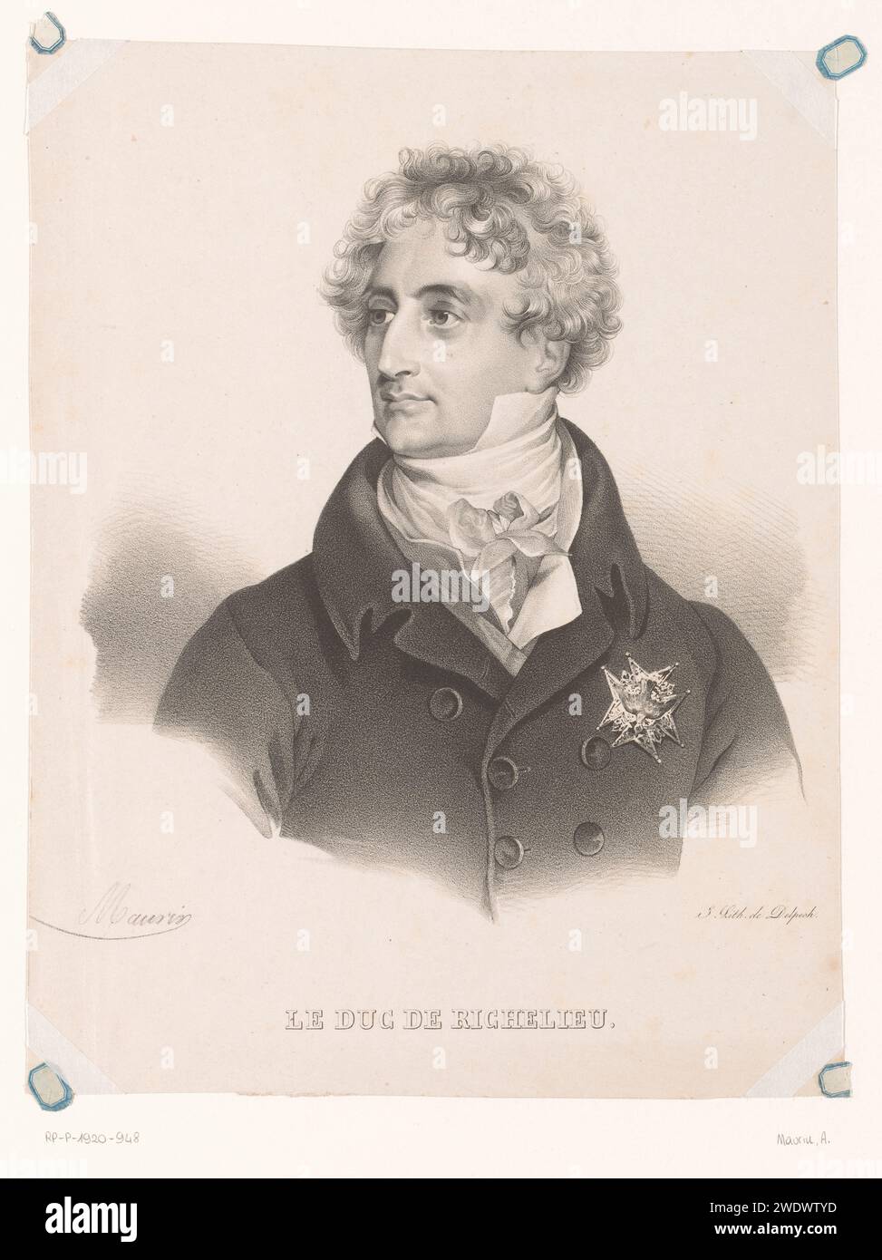 Portrait of Armand -Emmanuel du Persis, Duke van Richelieu, Nicolas ...