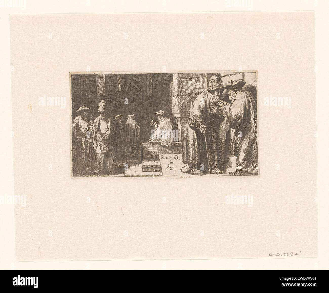 Jews in The Synagogue, Anonymous, After Rembrandt van Rijn, 1711 - 1800 ...