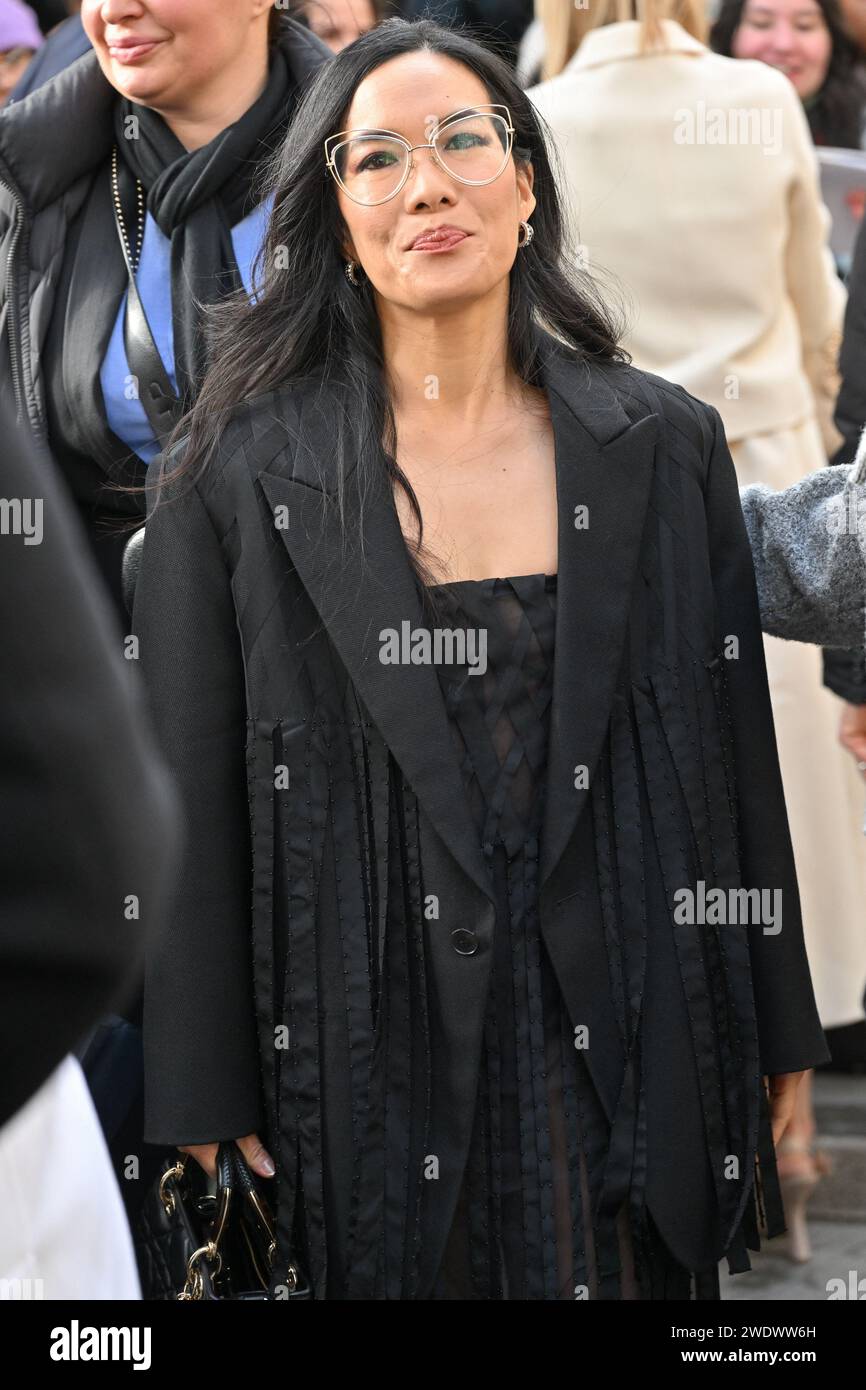 Paris, France. 22nd Jan, 2024. Ali Wong arriving at Dior show during ...