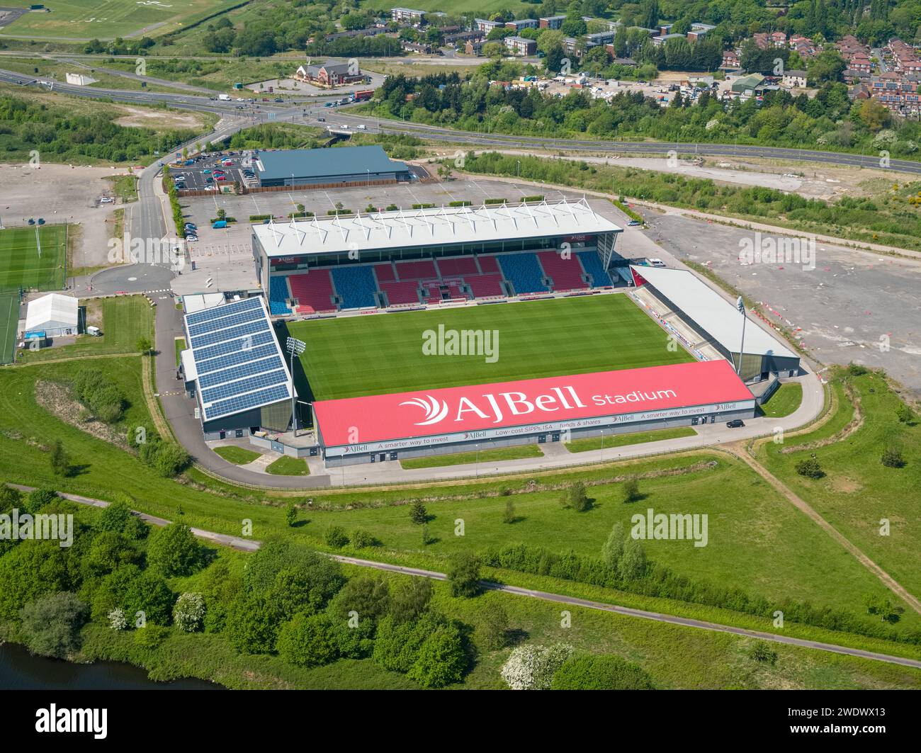 Aerial photograph of at TraffordCity / Trafford Centre, Manchester, UK ...