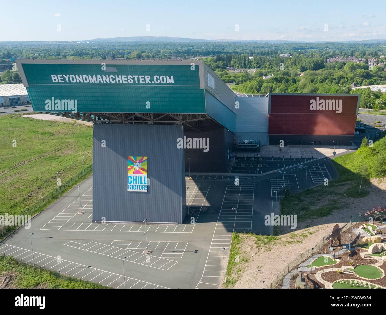 Aerial photograph of Chill Factore at Beyond at TraffordCity / Trafford ...
