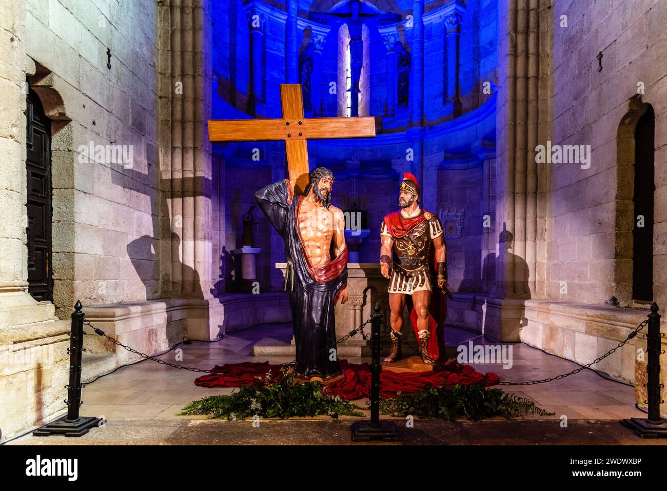 Zamora, Spain - April 7, 2023: Interior view of the Church of Santa ...