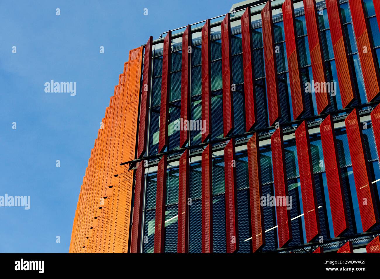 Glasgow, UK - December 6, 2023: Modern educational building in the ...