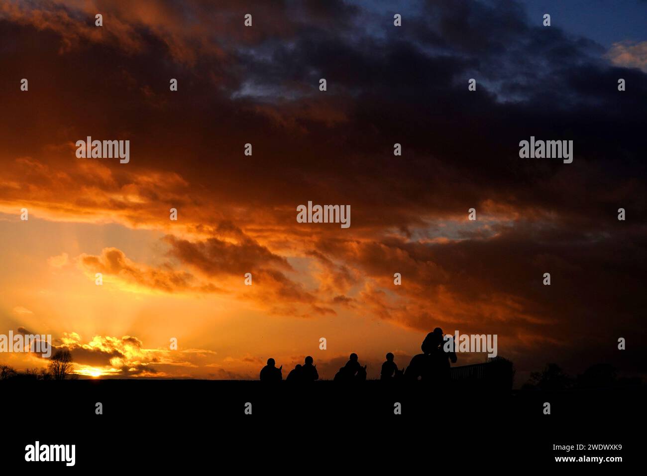 Runners and riders in action as they compete in the Willoughby De Broke ...