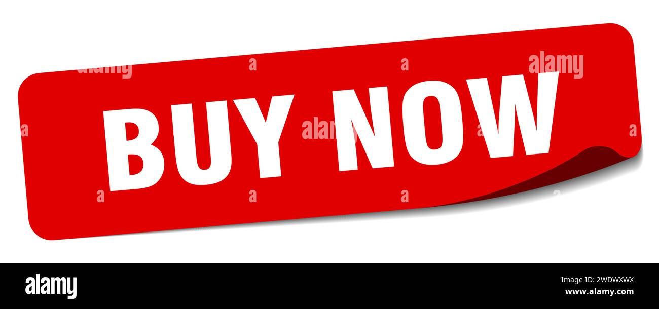 buy now sticker. buy now rectangular label isolated on white background ...