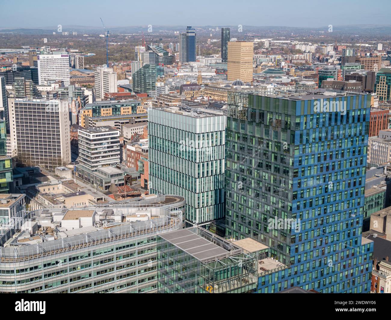 Aerial photograph of No 1 Spinningfields, 3 Hardman Square, 3 Hardman ...