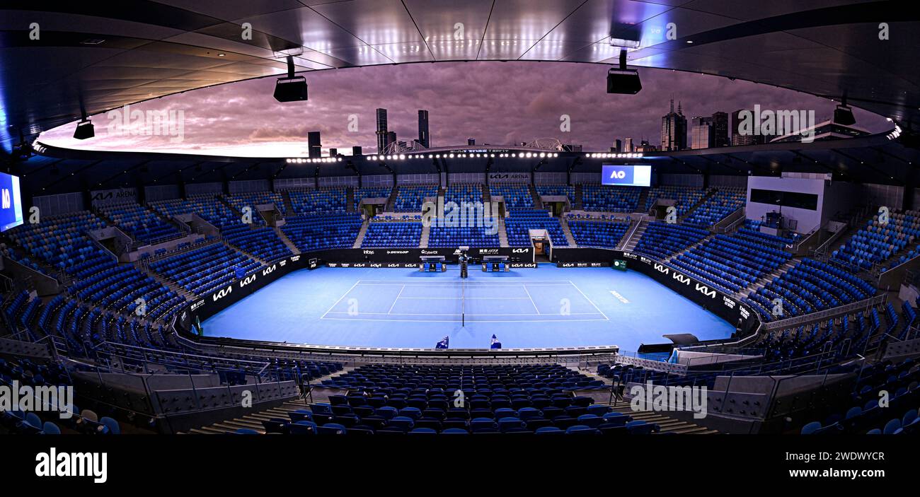 Melbourne, Australia. 21st Jan, 2024. General ambiance or ambience ...
