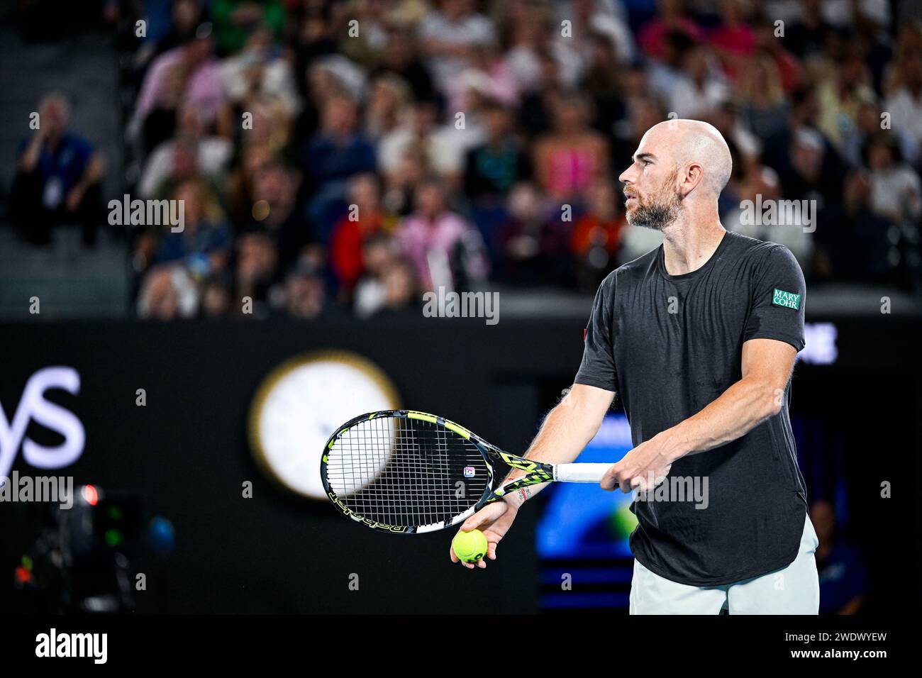 Melbourne, Australia. 21st Jan, 2024. Adrian Mannarino of France during ...