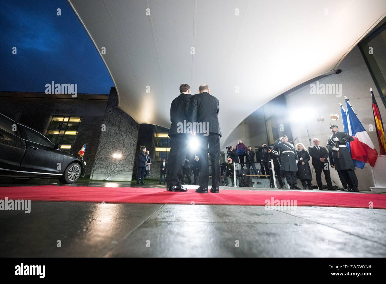 Emmanuel macron jan 22nd 2024 hi-res stock photography and images - Alamy