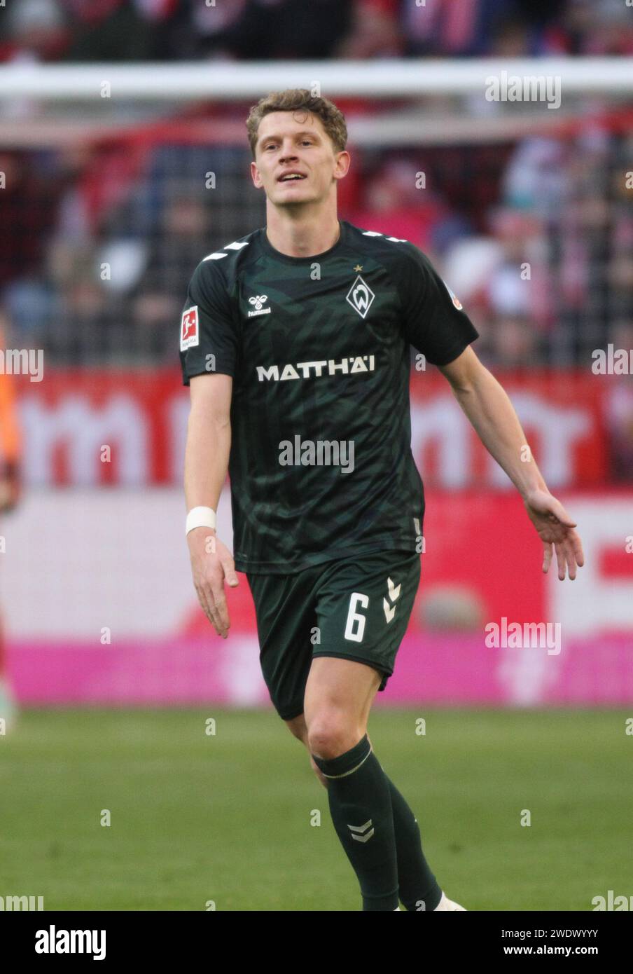 MUNICH, Germany. , . #6 Jens STAGE of SV Werder Bremen during the ...
