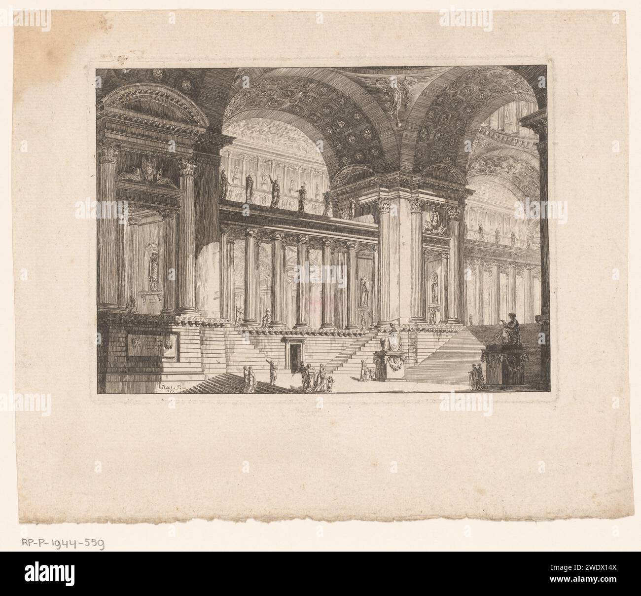Interior of a Palace of Temple, Louis Charles François Petit-Radel ...