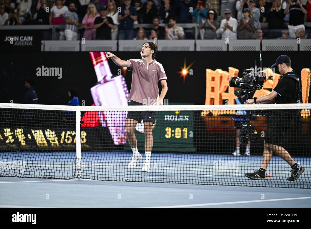 Taylor Fritz during the Australian Open AO 2024 Grand Slam tennis ...