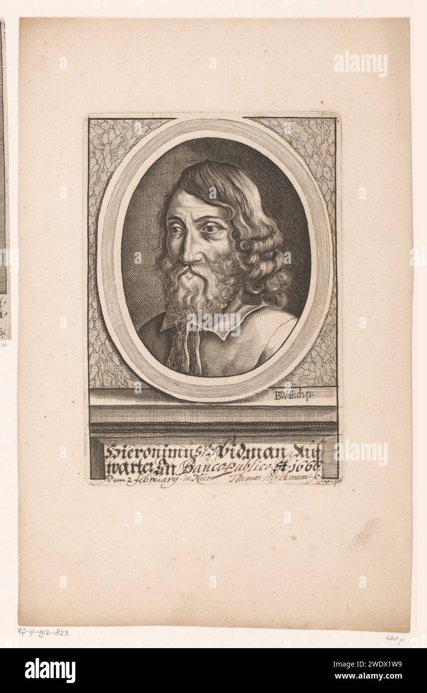 PortraT van Hieronymus Widmann, Thomas Hirschmann, After Bartholomäus ...