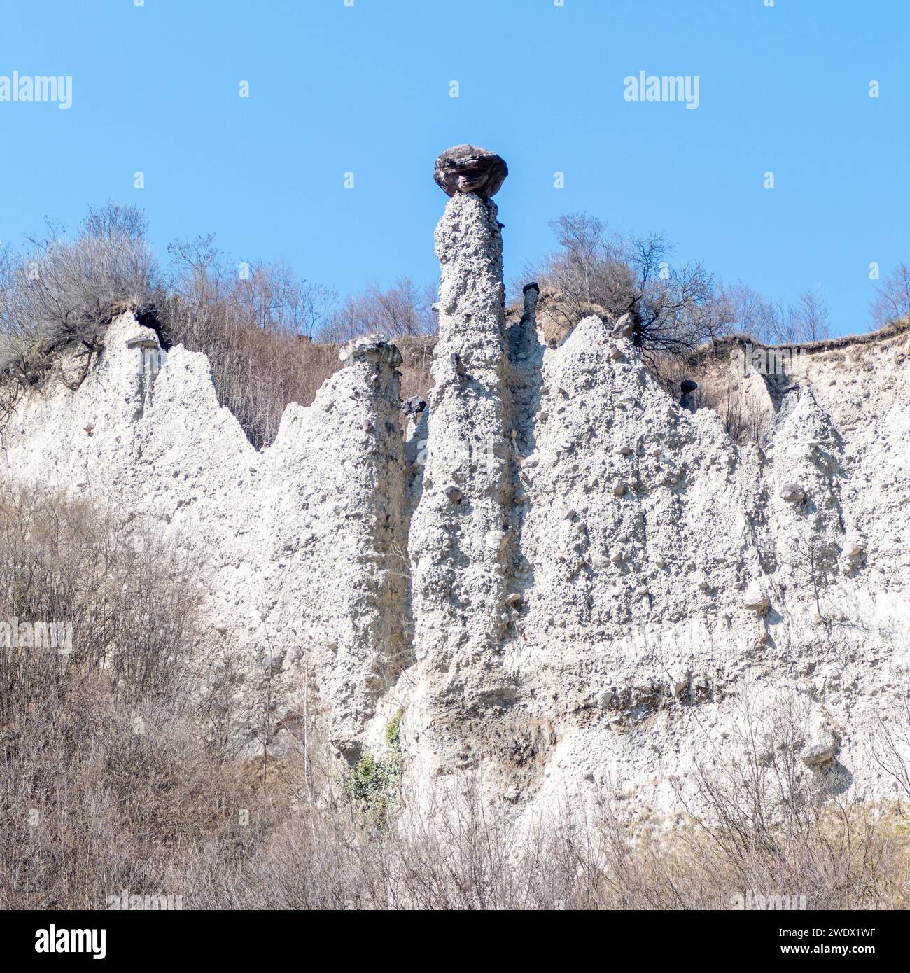 Pyramids of Zone,Cislano, Italy, A unique form of erosion created an ...