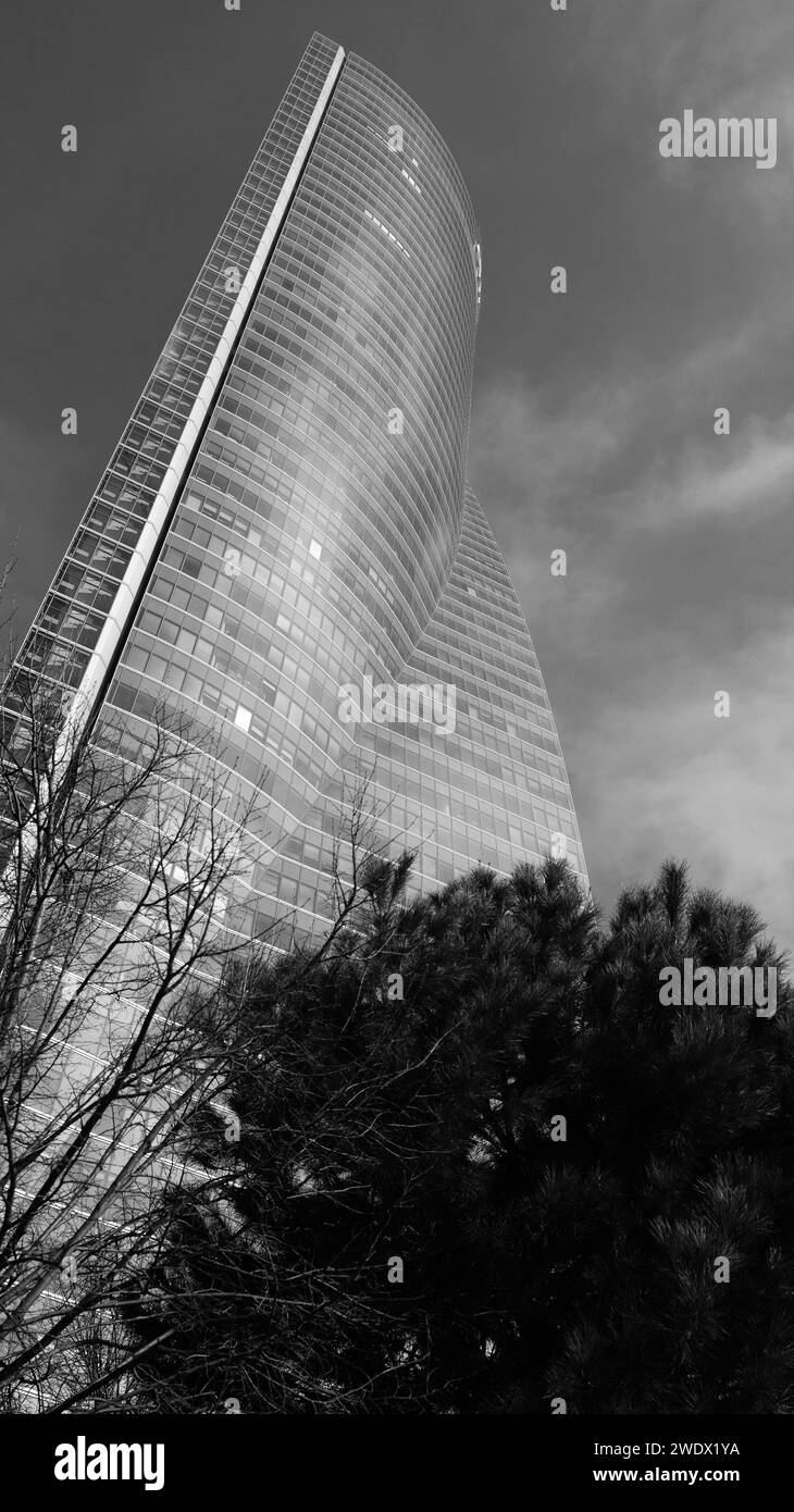 Madrid, Spain. 22nd Jan, 2024. view of the Emperor Tower on Paseo de la ...
