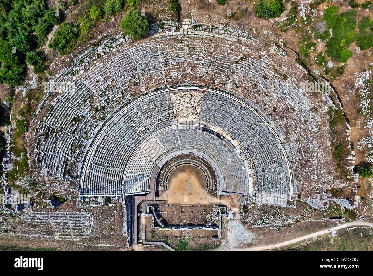 The ancient theater of Dodoni ("Dodona"), Ioannina, Epirus, Greece ...