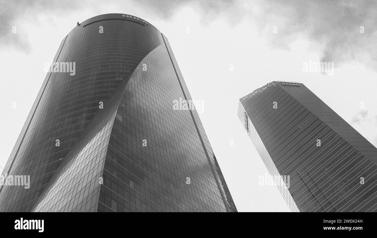 Madrid, Spain. 22nd Jan, 2024. view of the Emperor Tower on Paseo de la ...