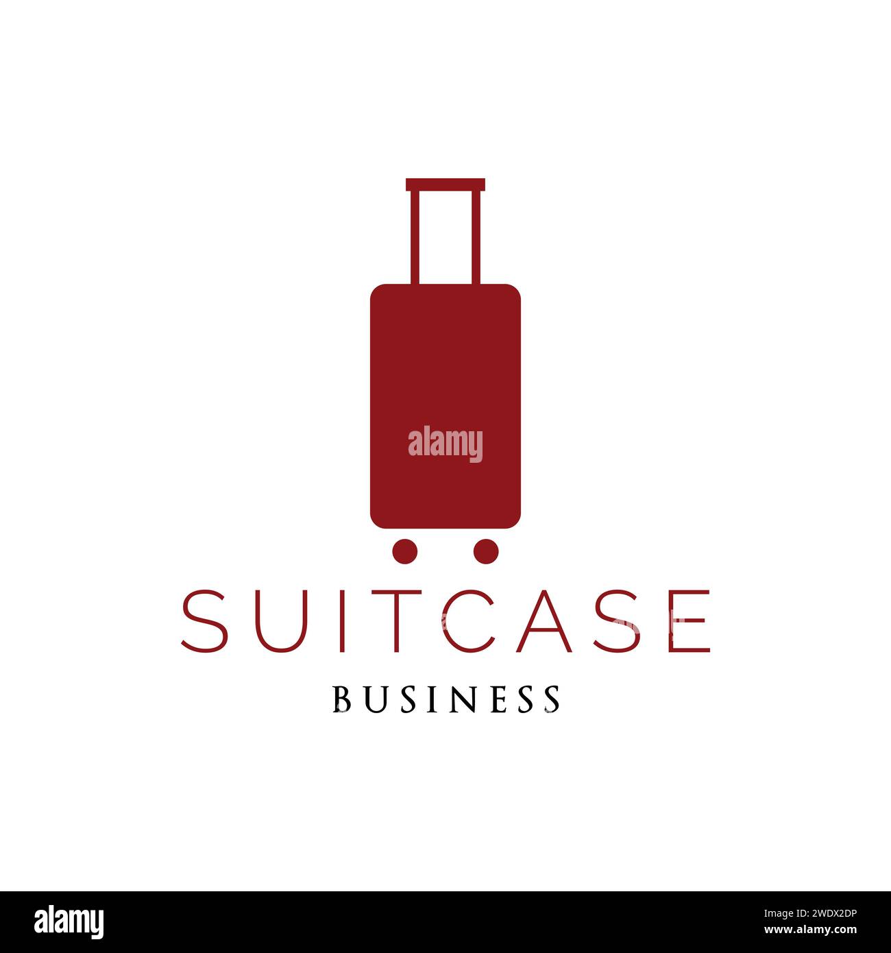 Suitcase Icon Logo Design Template Stock Vector Image & Art - Alamy