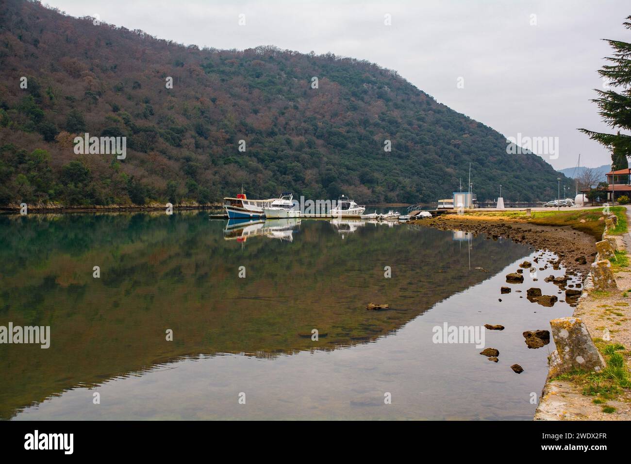 December in Limski Kanal or Lim Channel in Istria, Croatia.Often ...