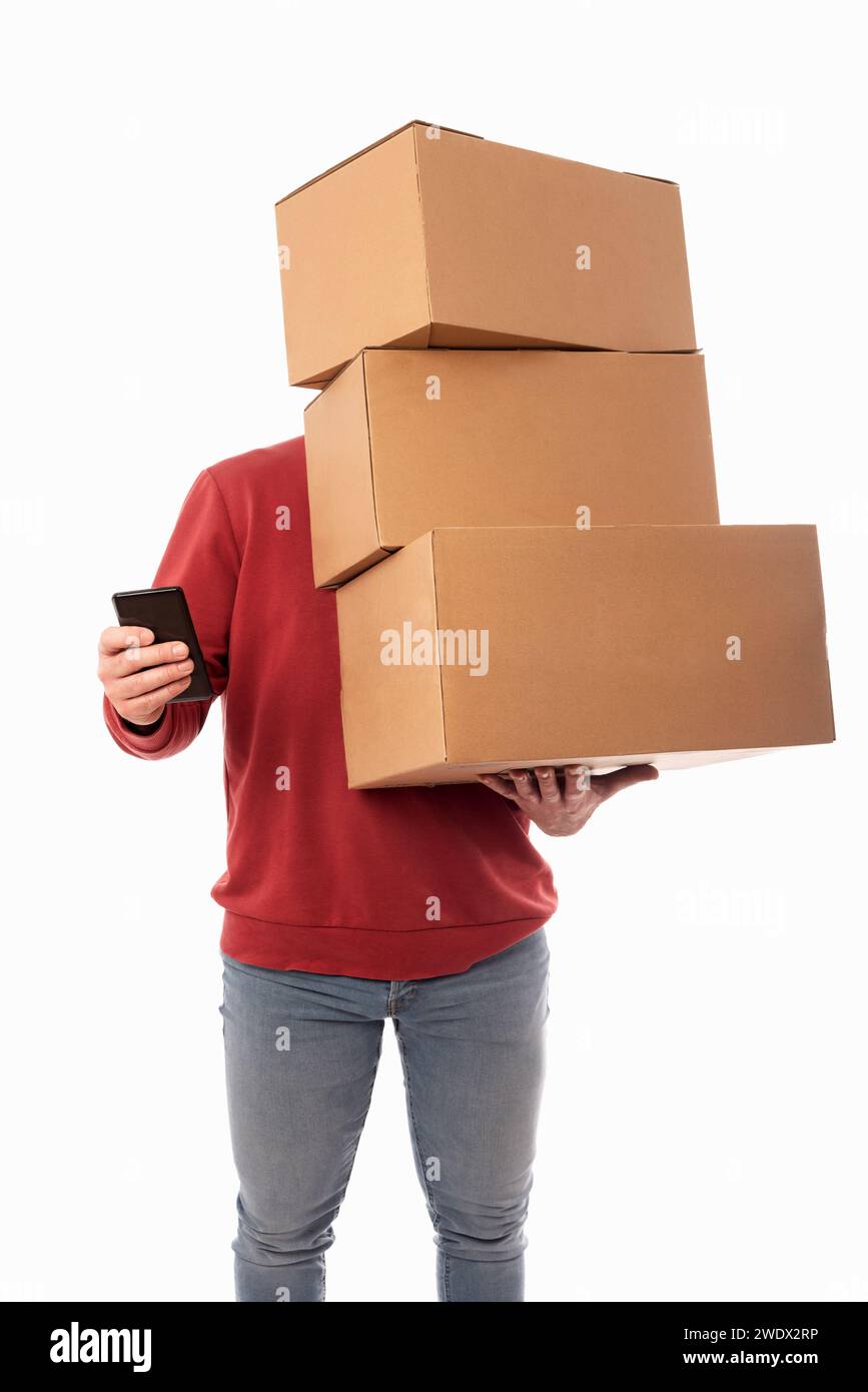 Digitalization in logistics Cut Out Stock Images & Pictures - Alamy