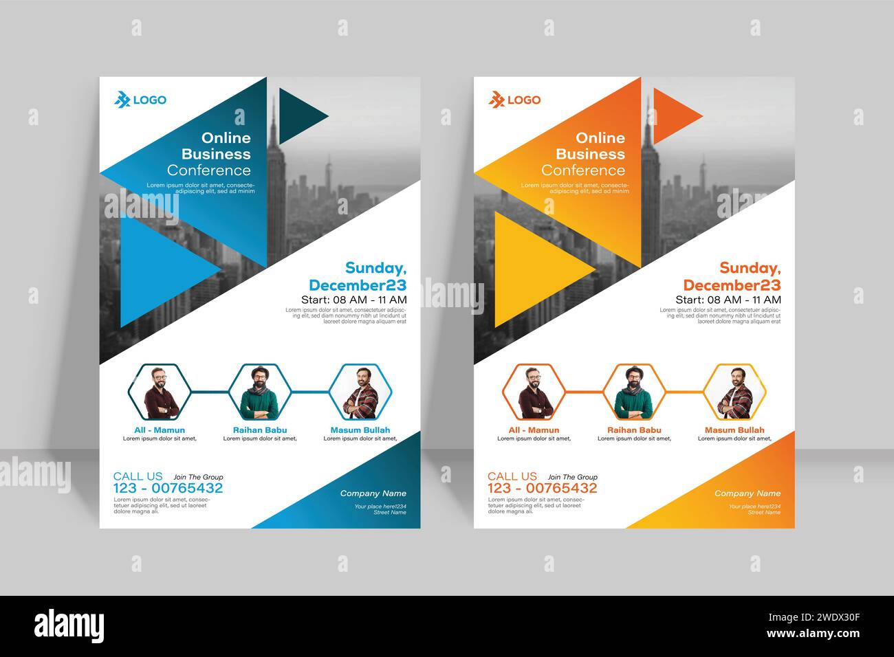Corporate business flyer template in A4. 2 Color ways included.Can be ...